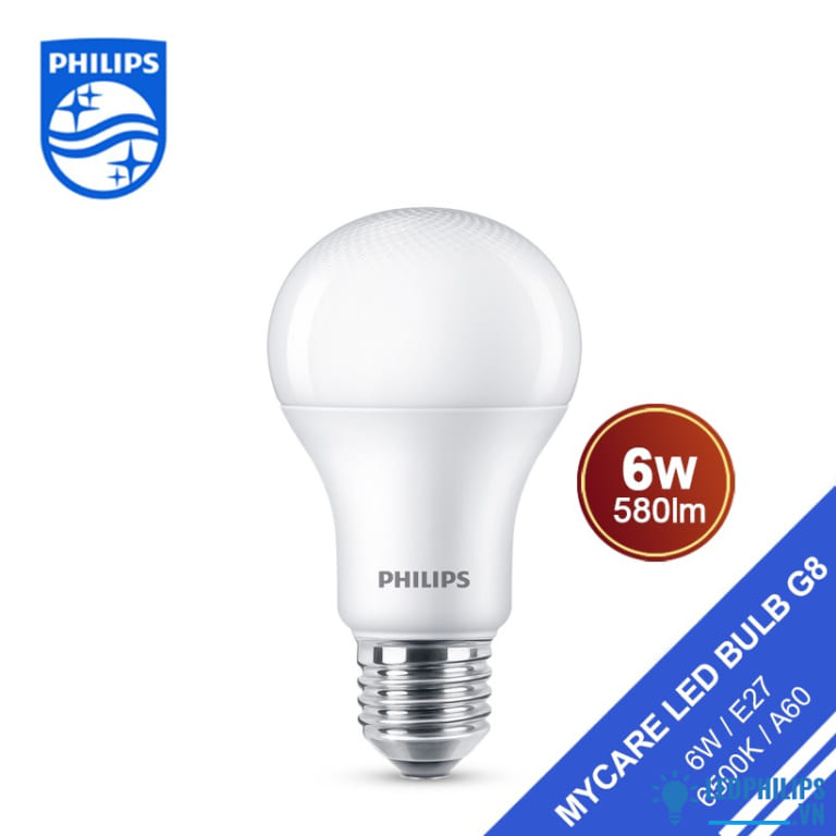 Bóng Led Bulb 6W 3000K E27 230V A60 - Led Philips