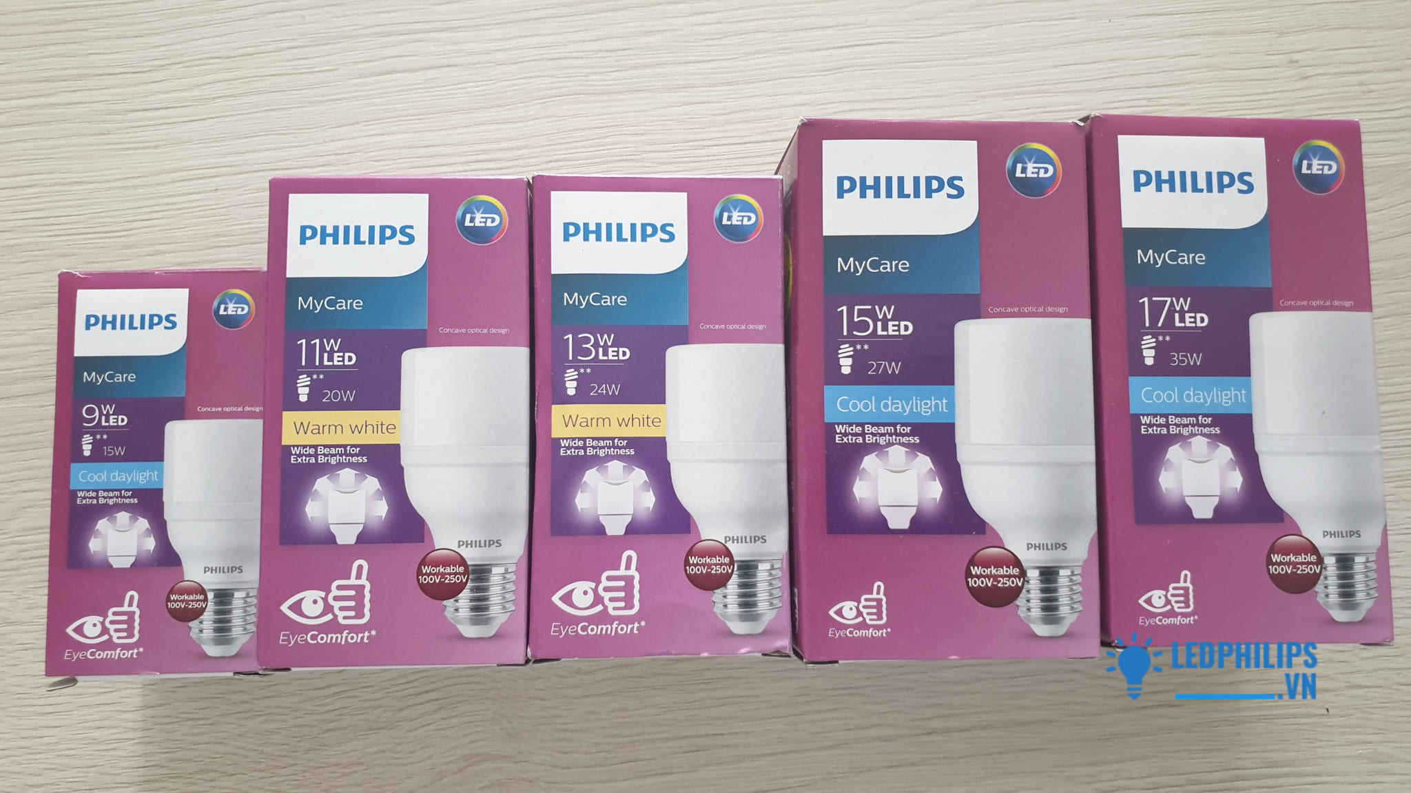 Bóng LedBright 15W E27 3000K 230V - Led Philips