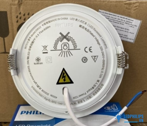 Đèn Downlight Led Philips 59522 Marcasite 12W 4000K ánh sáng trung tính ...