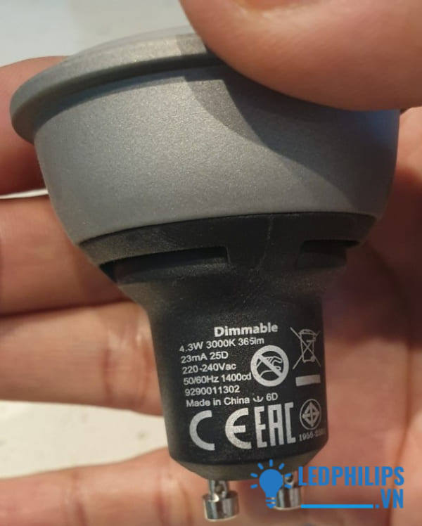 Bóng Master Led 4 9 50w 927 Gu10 220v 36d Dim Led Philips