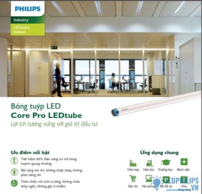 Bóng CorePro Led Tuýp 1m2 14.5W 840 (vỏ thuỷ tinh) - Led Philips