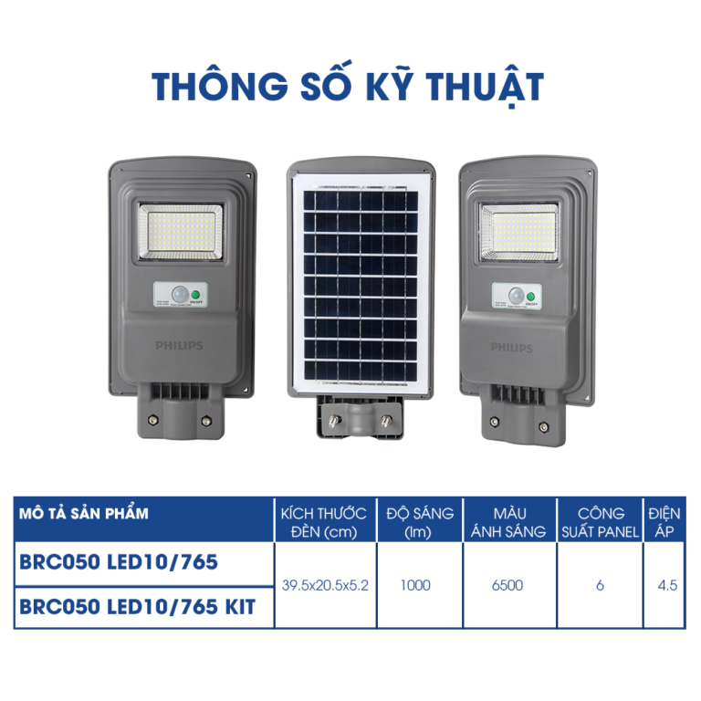 Đèn đường Deco Solar BRC050 - Led Philips